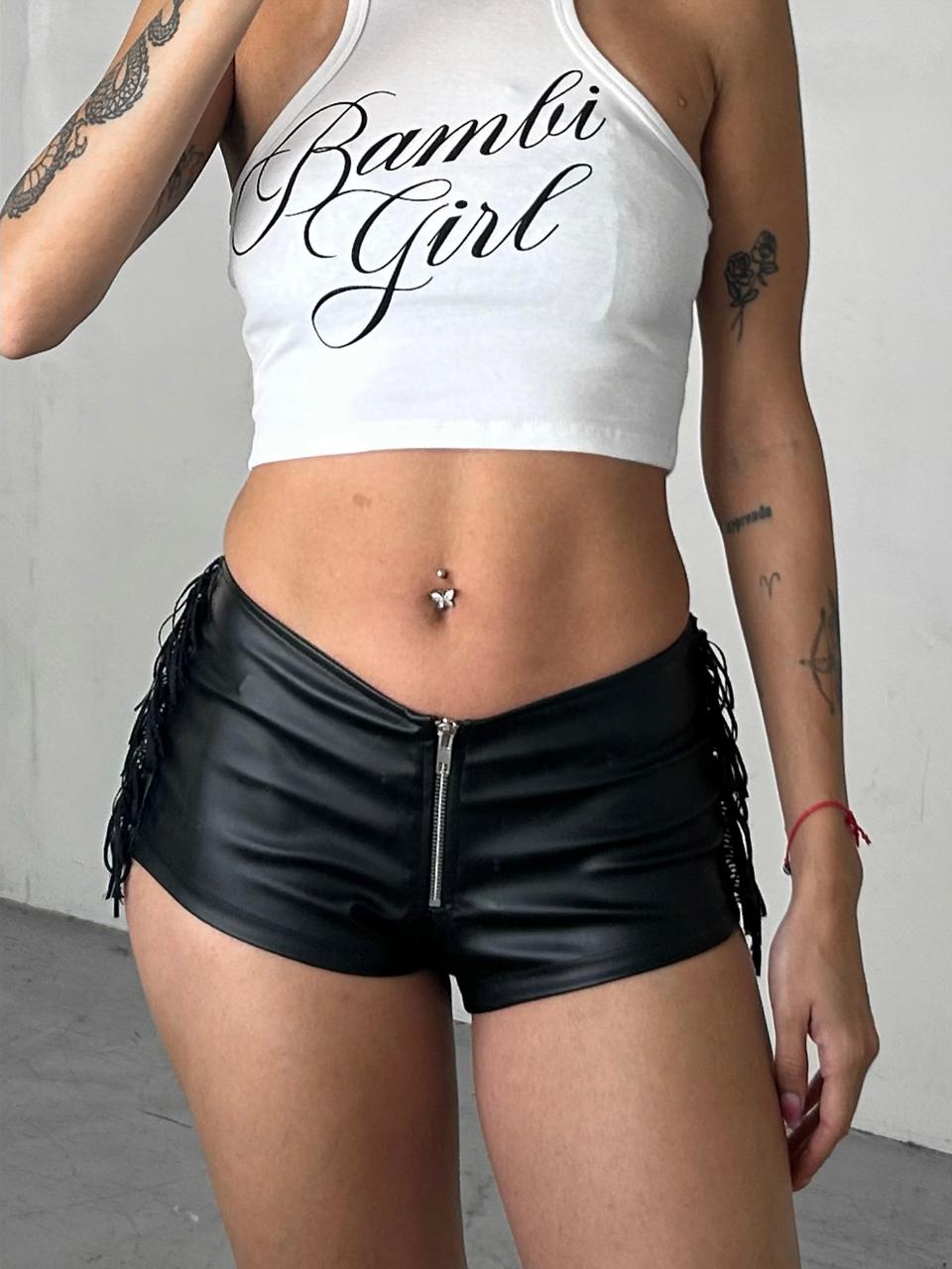 short con flecos - Maysix